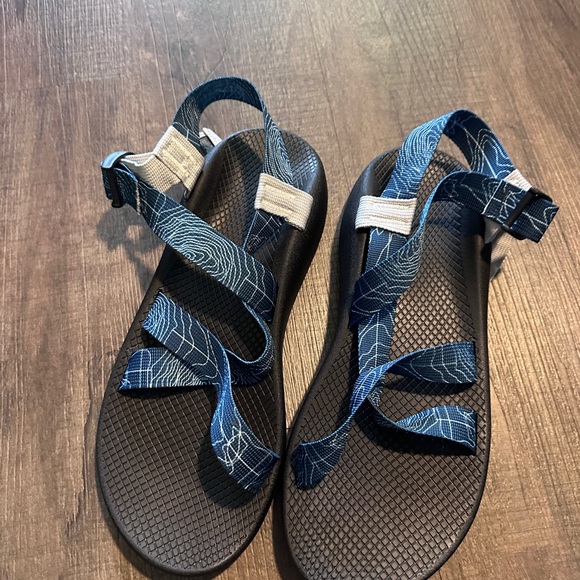 Chaco | Shoes | Chaco Mens Z Custom Blue And White Classic Sandals ...